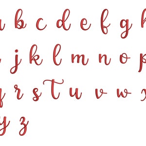 Script Embroidery Font , Machine Embroidery Designs Paulina , Cursive BX Font - Etsy