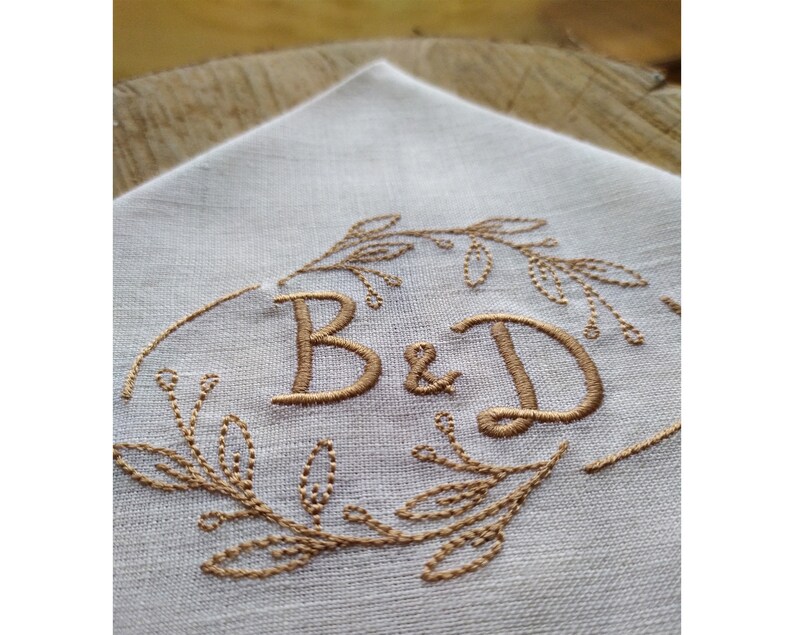 Monogram Wreath Embroidery Design Floral Frame Wreath | Etsy