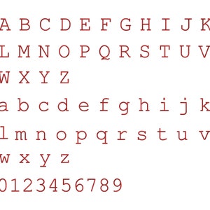 Serif Block Embroidery Font Chloe , Machine Embrodiery Design , BX ...