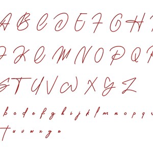 Script Cursive Machine Embroidery Font Sarah , Embroidery Design , BX ...