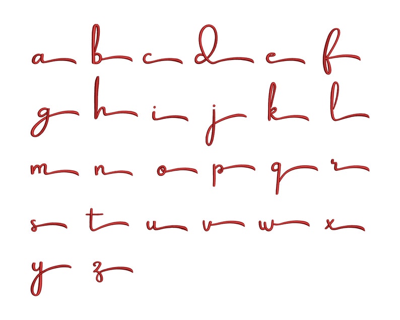 Script Machine Embroidery Font Machine Embroidery Designs - Etsy