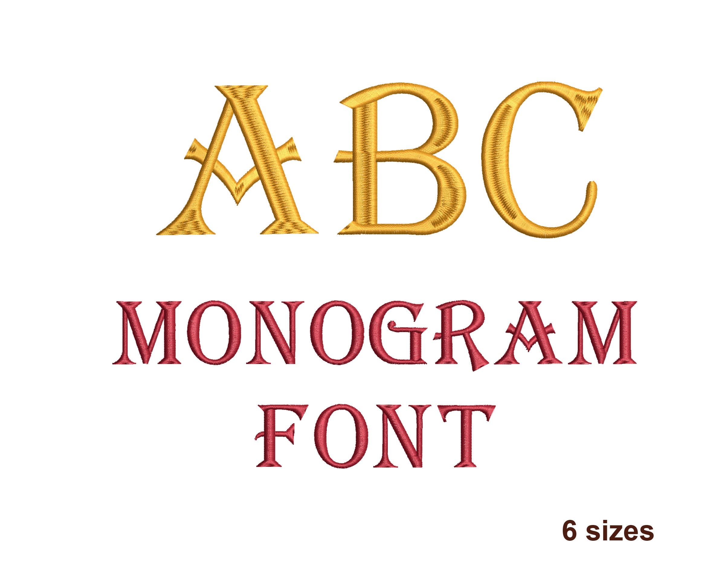 Monogram Embroidery Font ABC Machine Embroidery Designs BX - Etsy