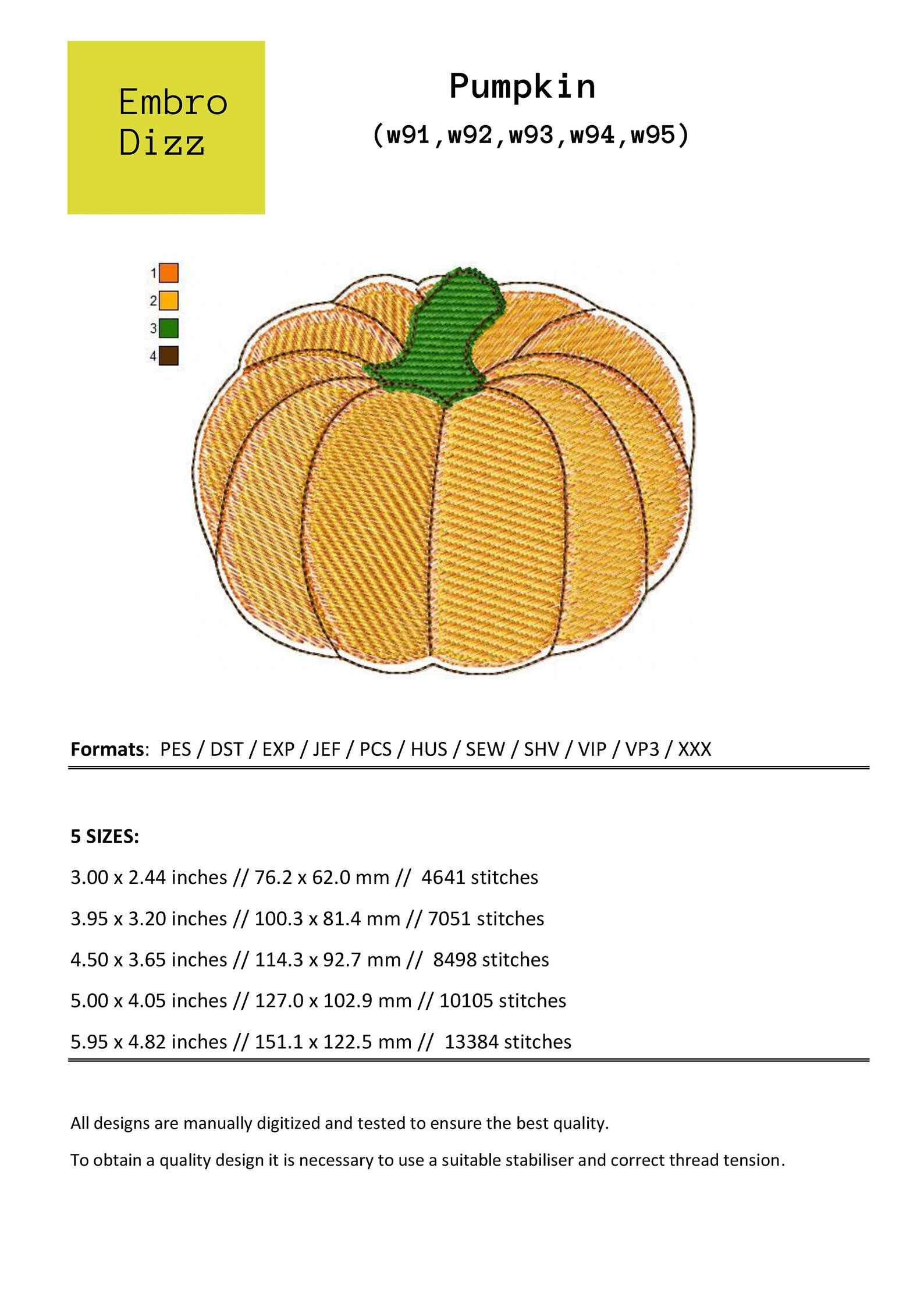 Pumpkin Machine Embroidery Design for Thanksgiving and - Etsy