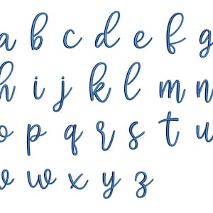 Script Embroidery Font , Machine Embroidery Design Diana , BX Font 5 ...