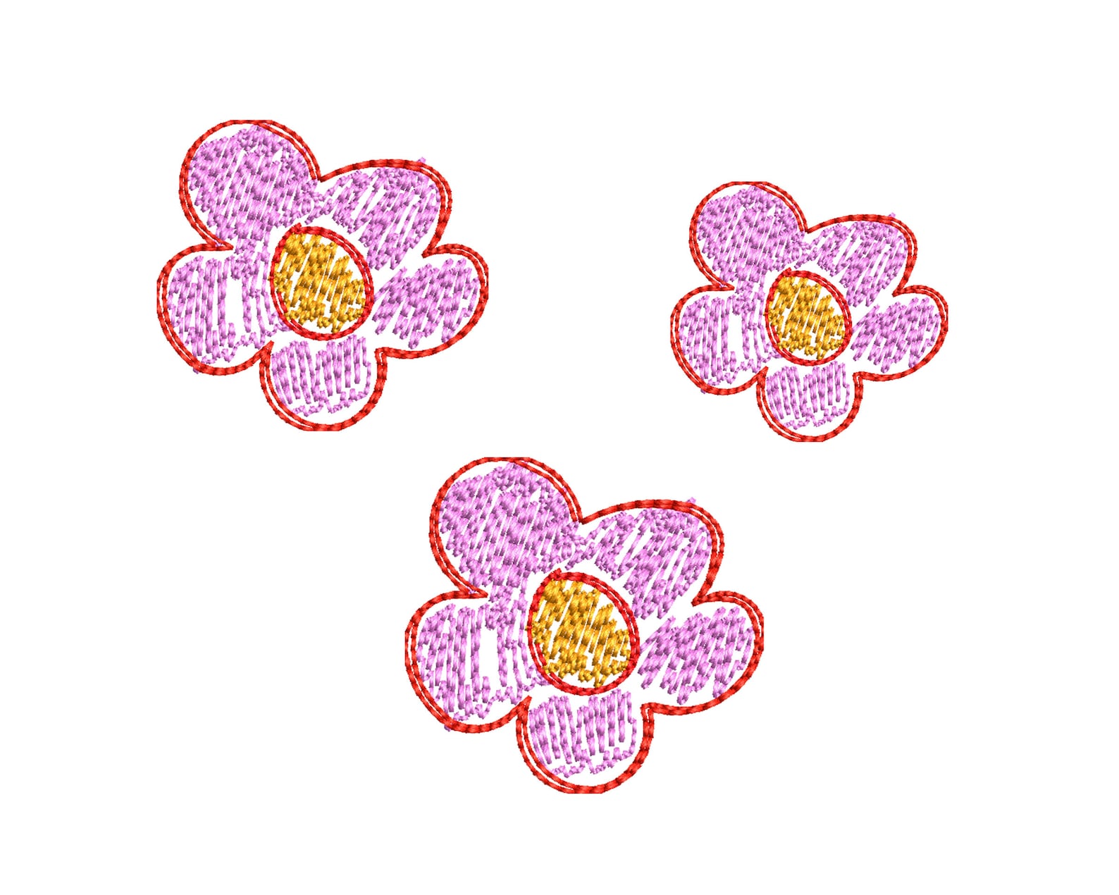Mini Flower Machine Embroidery Design Insant Download 6 - Etsy
