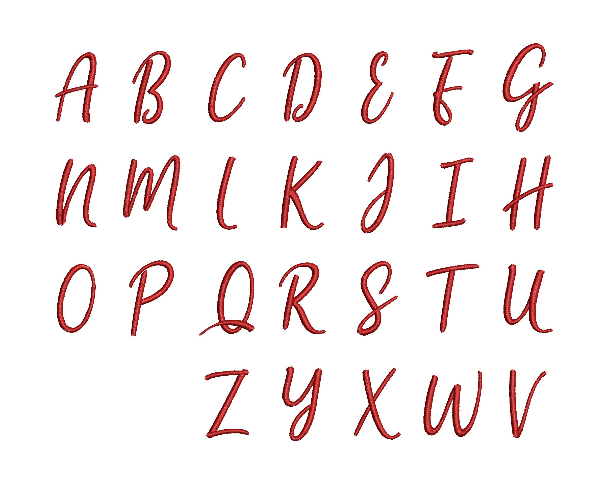 Large Monogram Embroidery Font Embroidery Design for Machine - Etsy