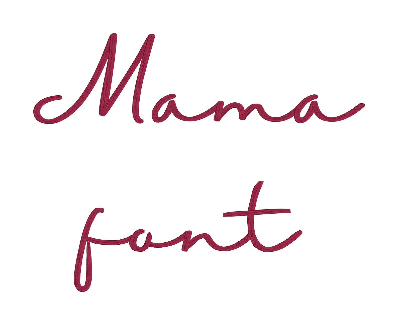 Mama Machine Embroidery Font BX Font Embroidery Design 5 - Etsy
