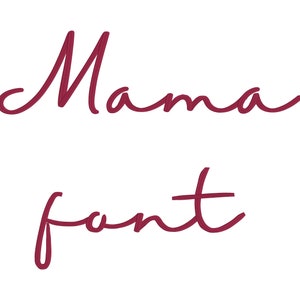 Mama Machine Embroidery Font , BX Font , Embroidery Design 5 Sizes - Etsy