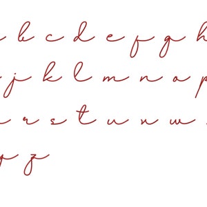 Cursive Embroidery Font Kerry , Machine Embroidery Design , Script ...