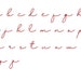 Cursive Embroidery Font Kerry , Machine Embroidery Design , Script ...