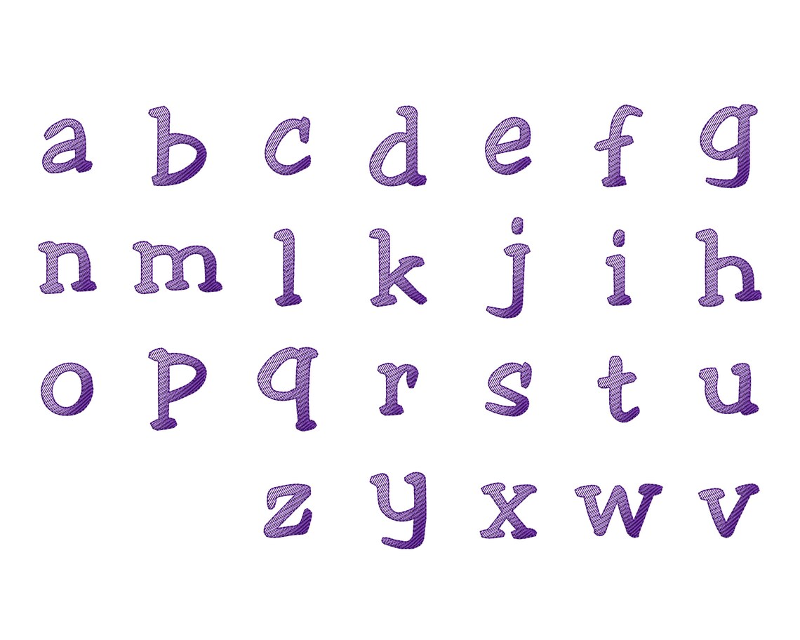 Sketch Embroidery Font Embroidery Designs for Machine Lucky - Etsy