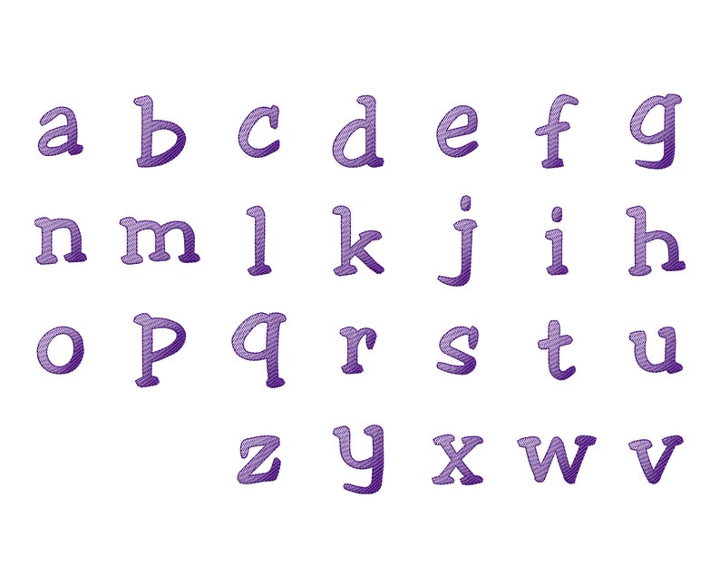 Sketch Embroidery Font Embroidery Designs for Machine Lucky - Etsy