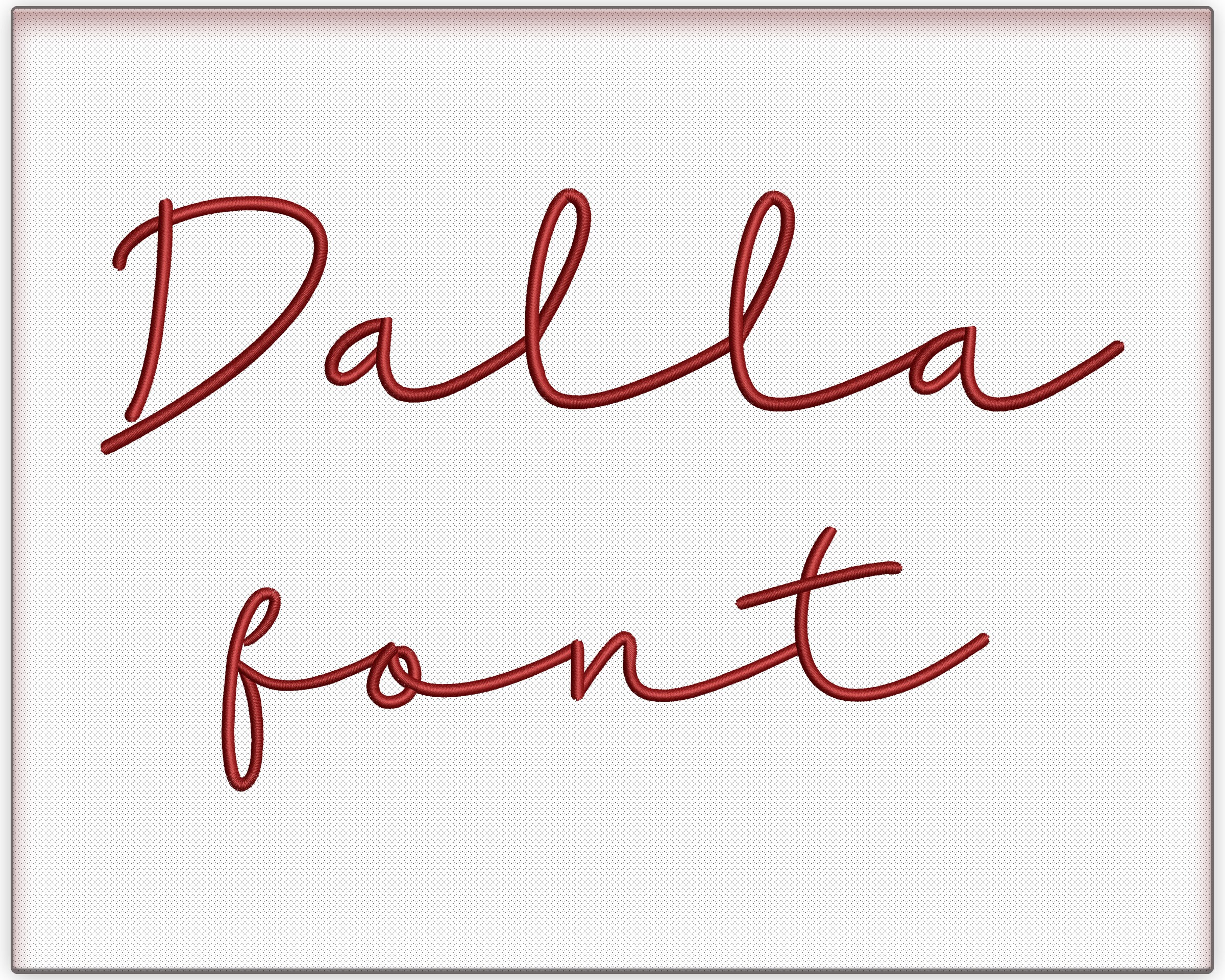 Script Embroidery Font Machine Embroidery Design Dalla - Etsy