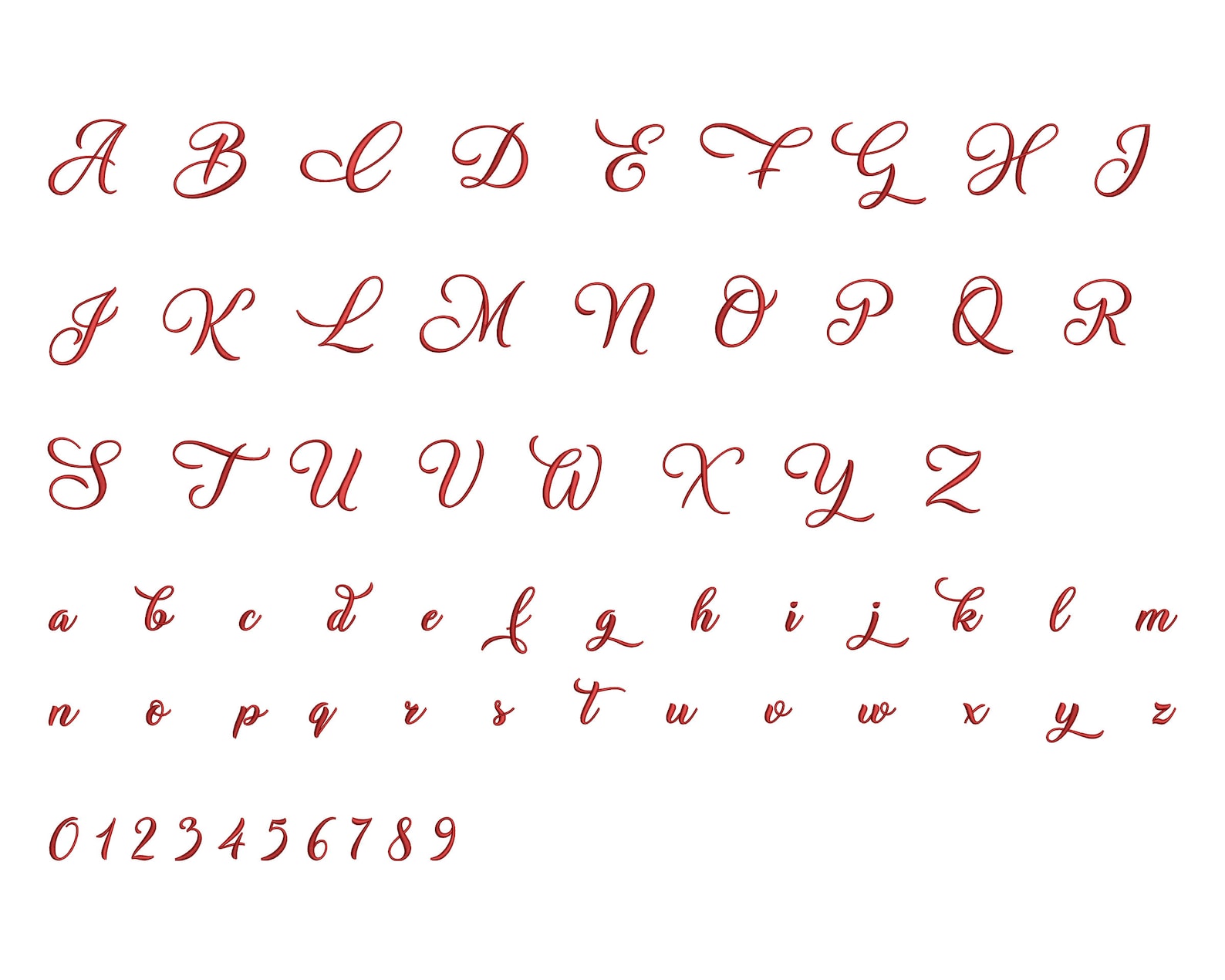 Christmas Cursive Embroidery Font Holly Machine Embroidery - Etsy