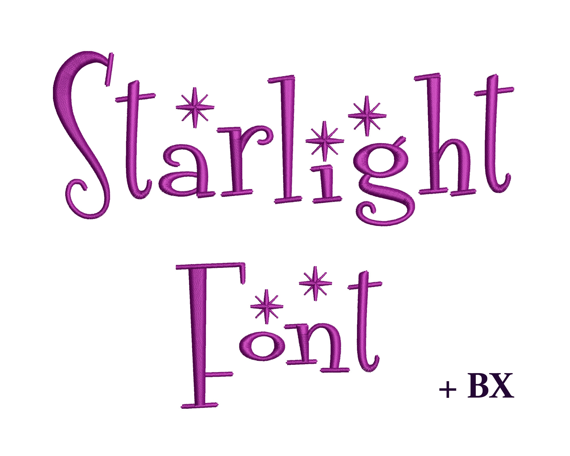 Christmas Embroidery Font Machine Embroidery Design Star - Etsy