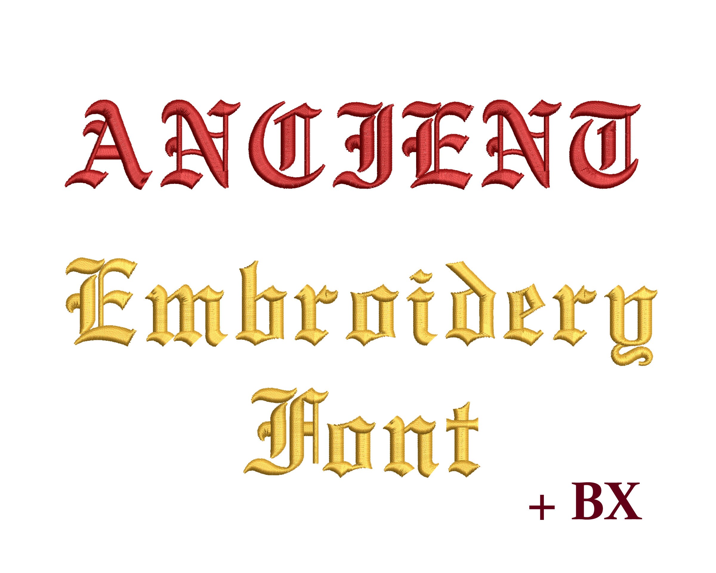 BX Machine Embroidery Font Embroidery Designs for Machine - Etsy