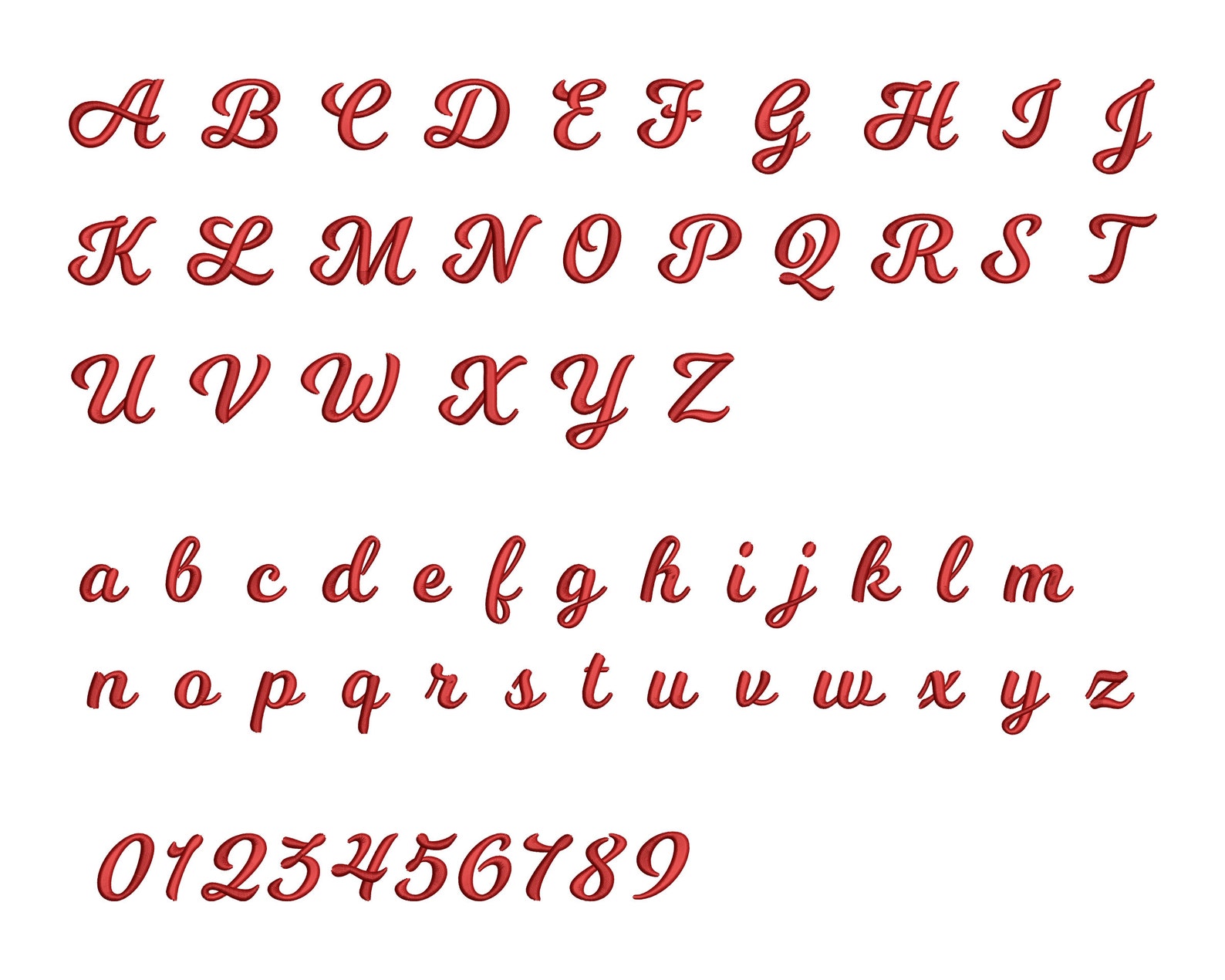 Script Embroidery Font , Machine Embroidery Design Katelyn, Cursive ...