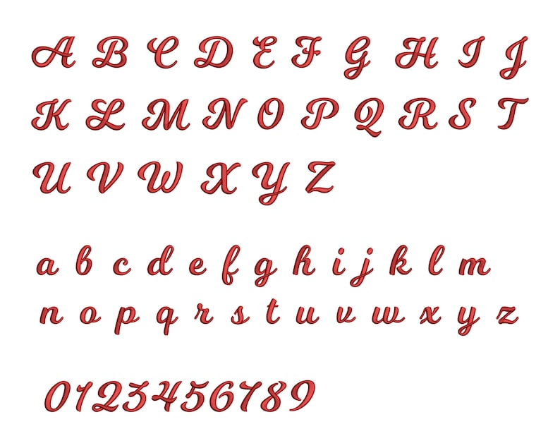 Script Embroidery Font Machine Embroidery Design Katelyn - Etsy