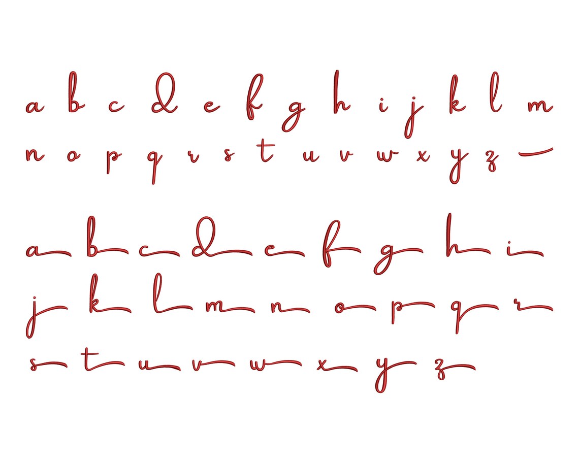 Script Machine Embroidery Font Machine Embroidery Designs - Etsy