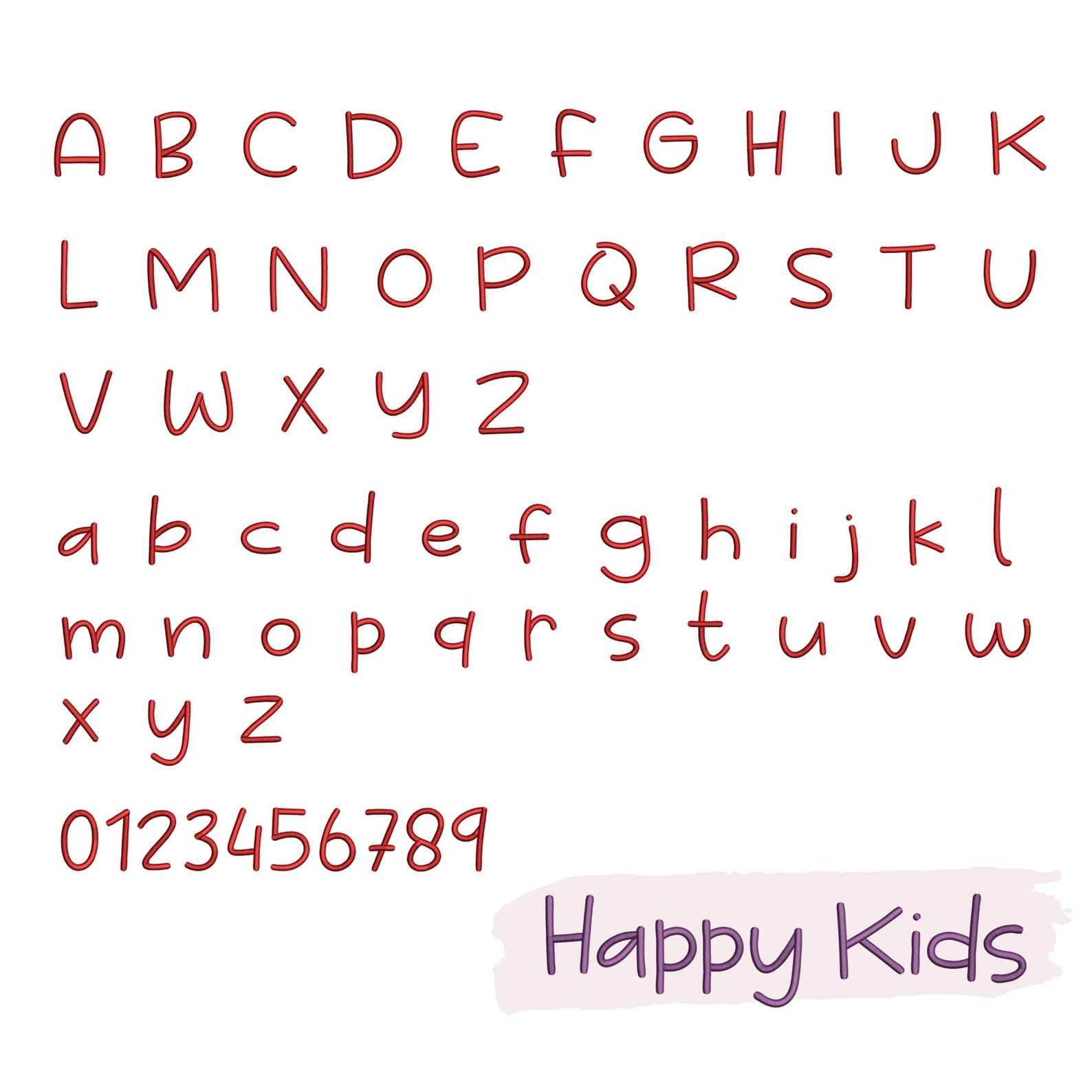 10 Funny Kids Embroidery Font Bundle , Machine Embroidery Design , 10 ...