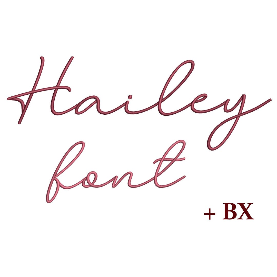 Script Embroidery Font , Machine Embroidery Design , BX Cursive Thin ...