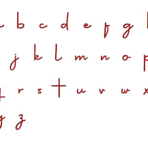 Cursive Machine Embroidery Font Dana , Embroidery Design , BX Script ...