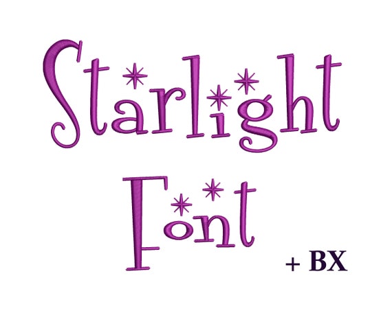 Christmas Embroidery Font Machine Embroidery Design Star | Etsy