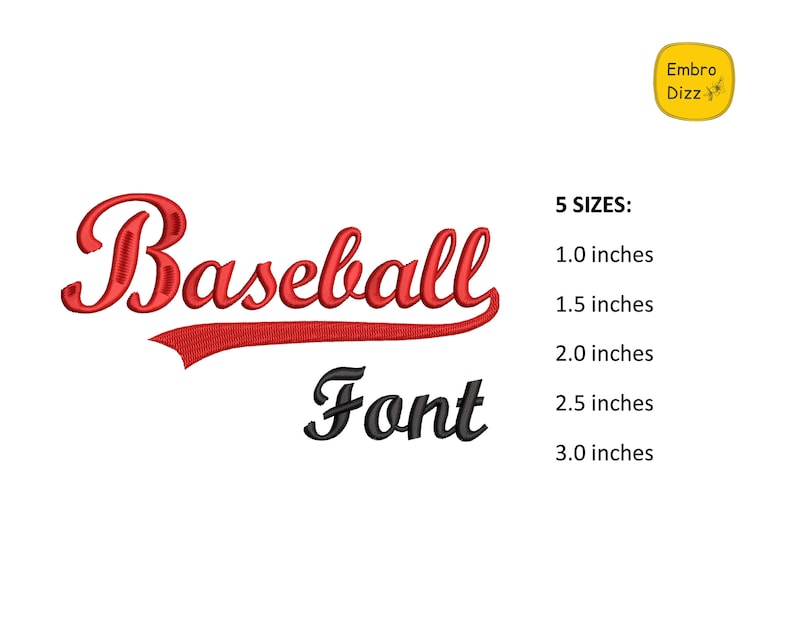 Baseball Machine Embroidery Font Baby Boy Embroidery Designs - Etsy