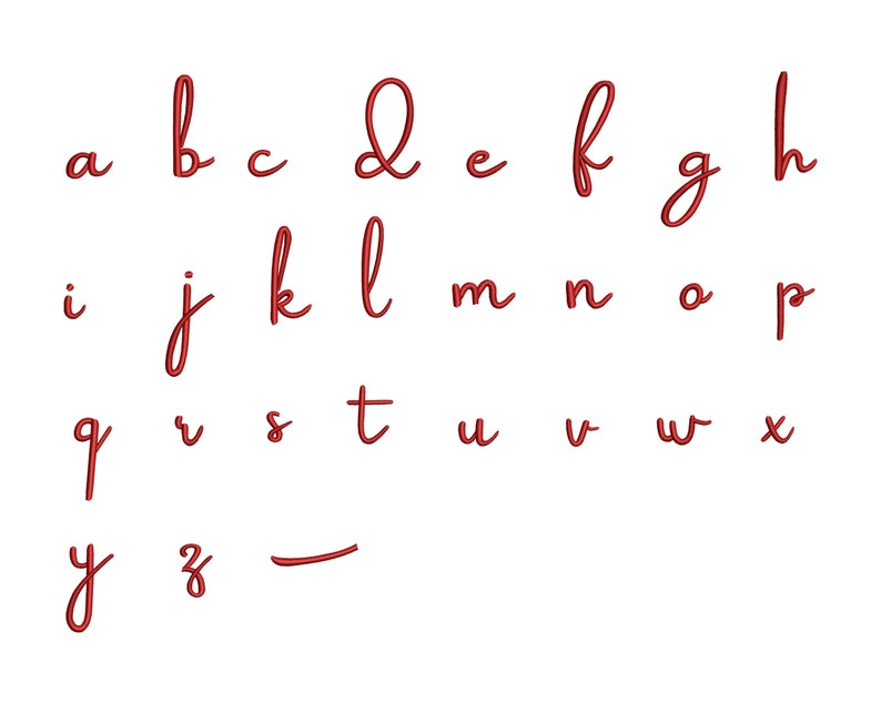 Script Machine Embroidery Font Machine Embroidery Designs - Etsy