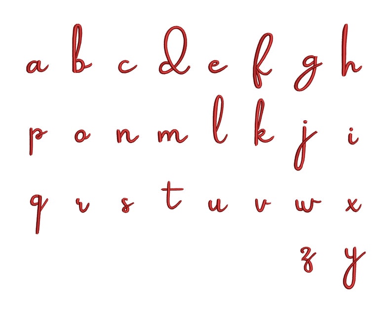 Script Embroidery Font Calligraphy Machine Embroidery Design - Etsy