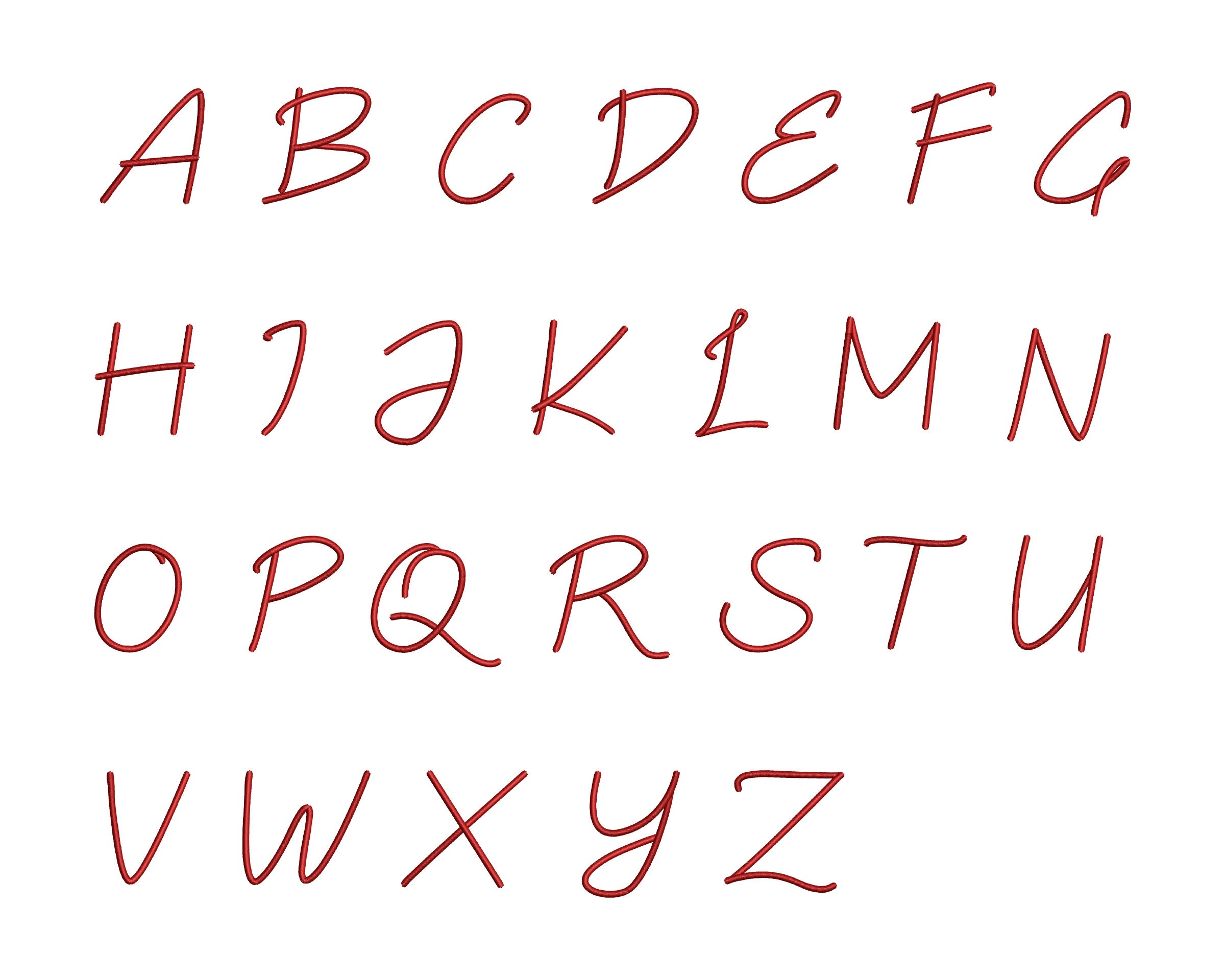 Script Embroidery Font , Machine Embroidery Design Dalla , Monogram BX ...