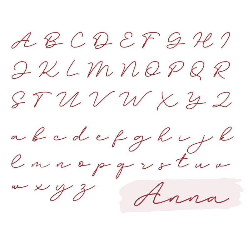 10 Boho Script Cursive Embroidery Font Bundle , BX PES JEF Machine ...