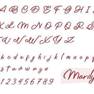10 Modern Embroidery Font Bundle , BX Script Cursive Farmhouse Block ...