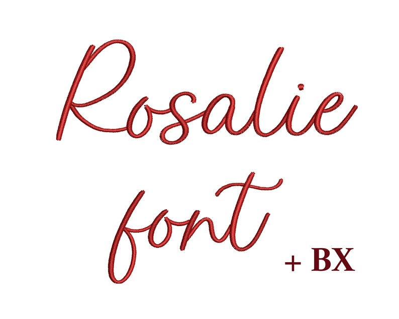 Script BX Embroidery Font Rosalie Designs for Machine - Etsy