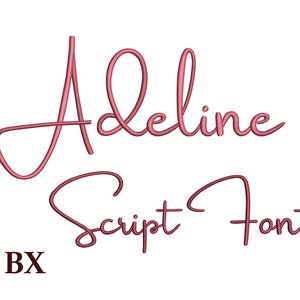 Script Embroidery Font , Calligraphy Machine Embroidery Design Adeline ...