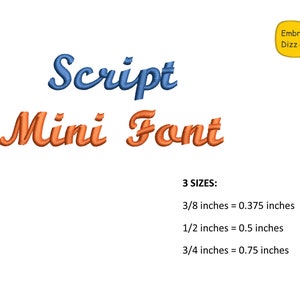 Script Mini Embroidery Font , Embroidery Design for Machine , BX Font - Etsy