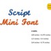 Script Mini Embroidery Font , Embroidery Design for Machine , BX Font ...