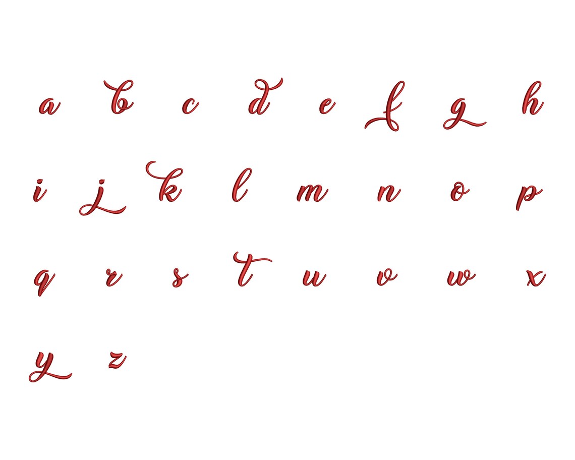 Christmas Cursive Embroidery Font Holly Machine Embroidery - Etsy