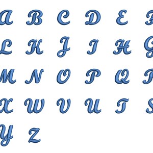 Script Mini Embroidery Font , Embroidery Design for Machine , BX Font ...