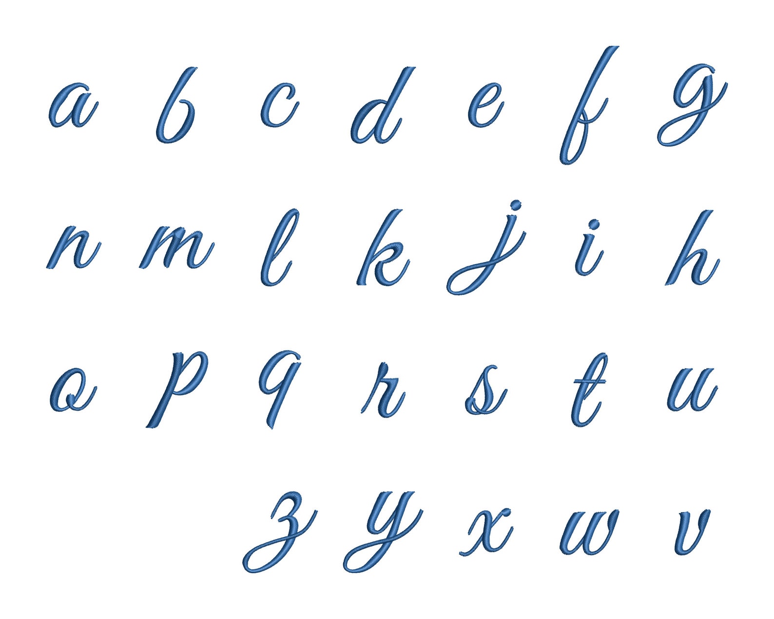 Script BX Embroidery Font Machine Embroidery Designs Let It - Etsy