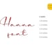 Script Embroidery Font Hanna , Embroidery Design for Machine , BX ...