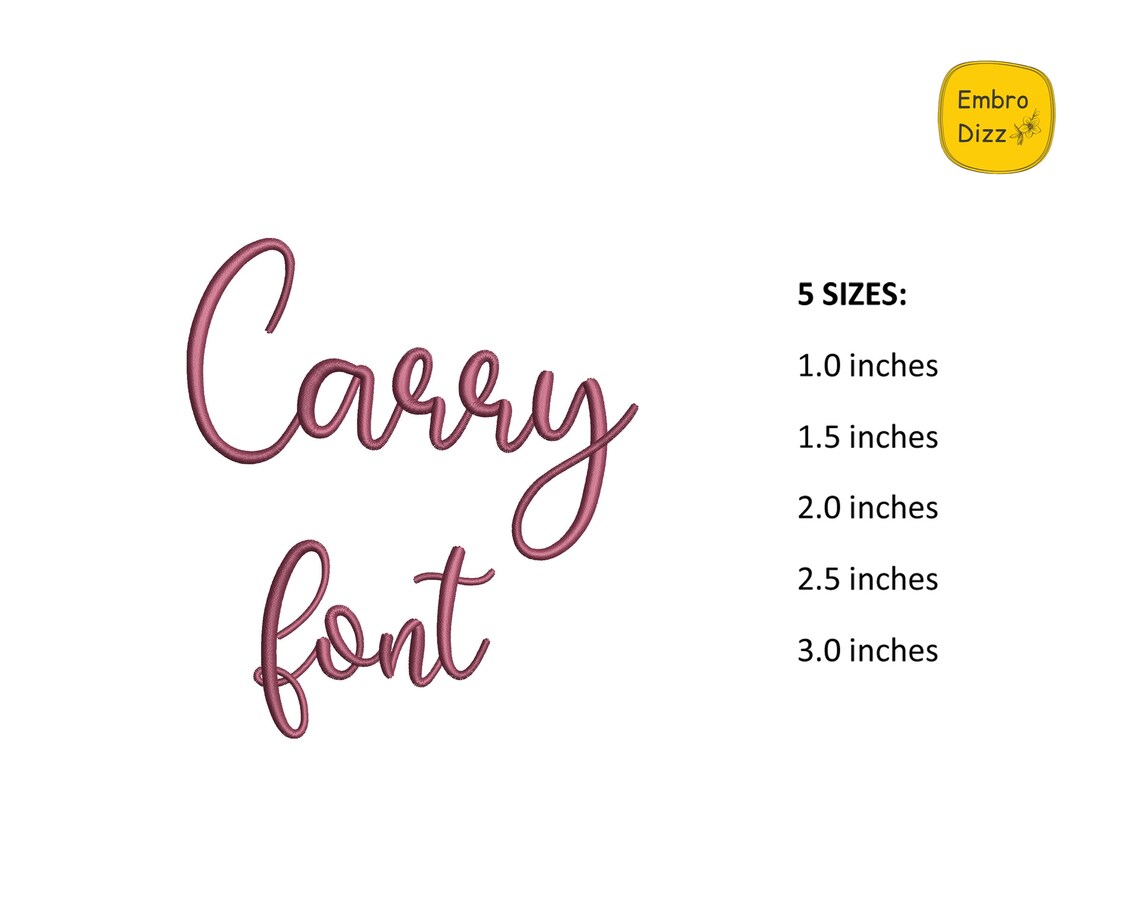 Cursive Curly Embroidery Font Alphabet Carry , Machine Embroidery ...