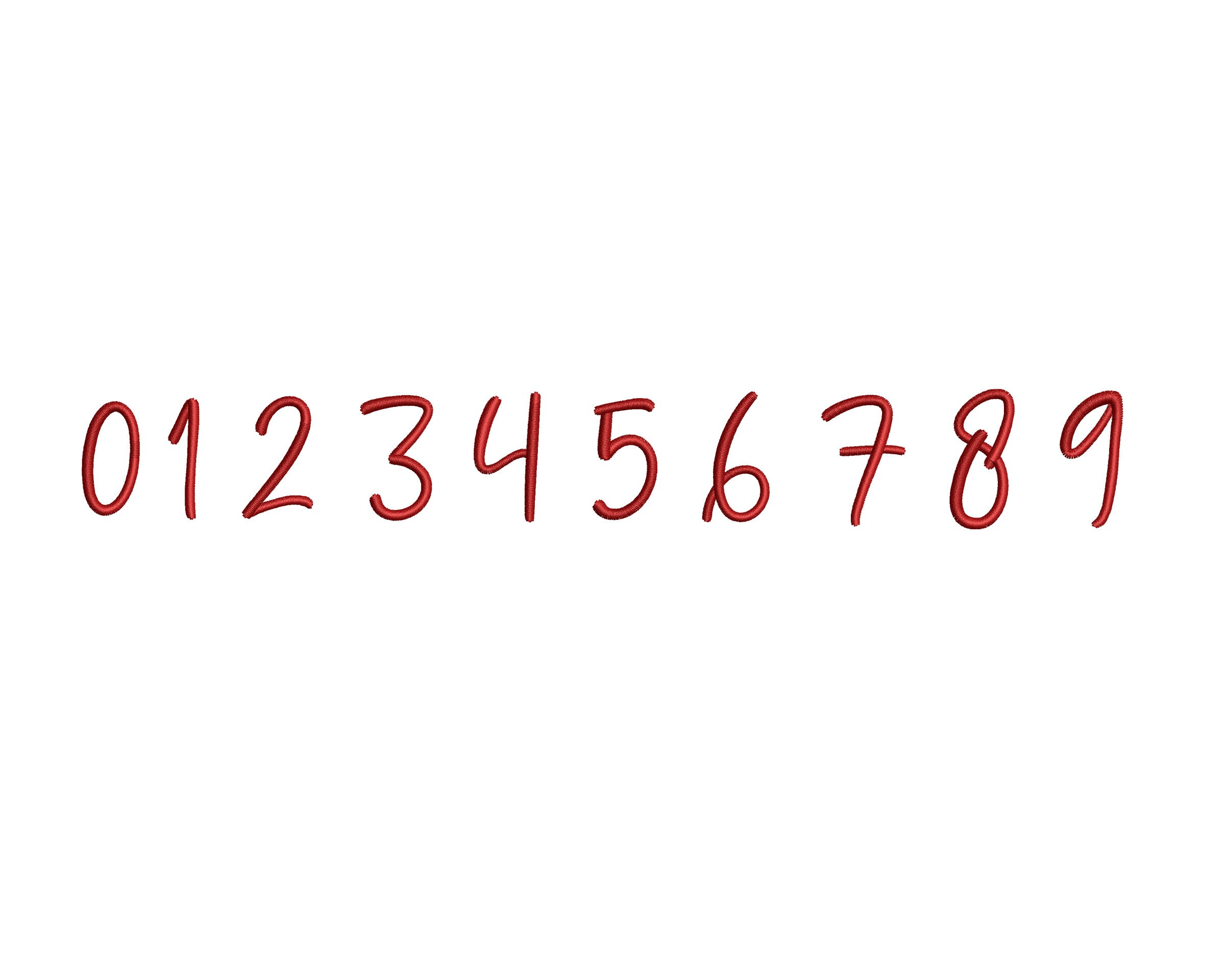 Cursive Thin Machine Embroidery Font , Machine Embroidery Design , BX ...