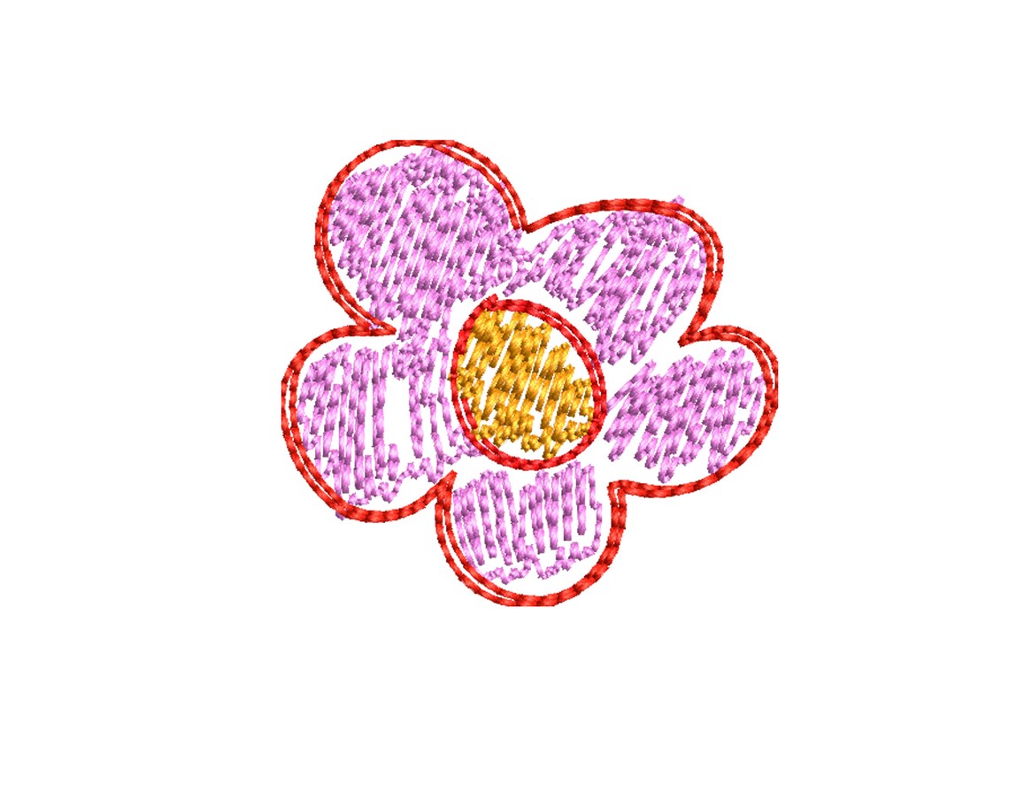 Mini Flower Machine Embroidery Design Insant Download 6 - Etsy