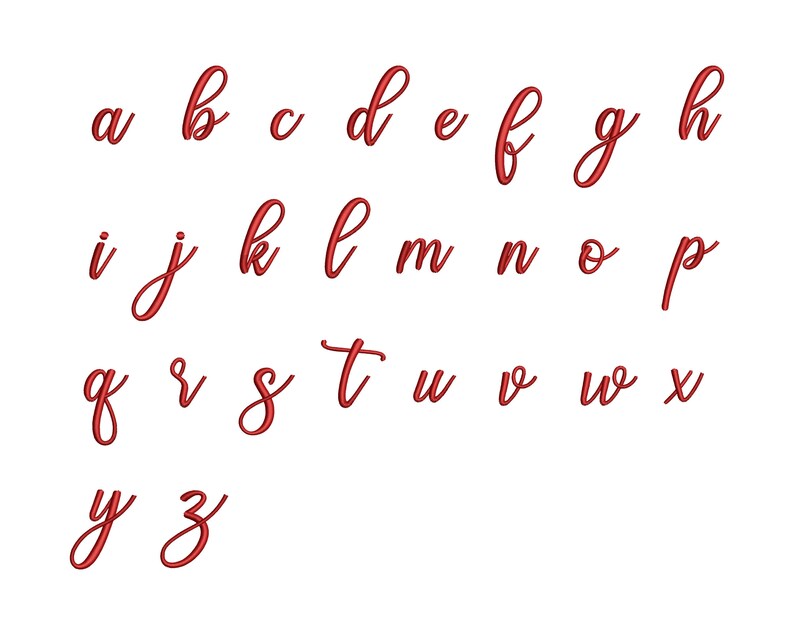 Script Machine Embroidery Font Mia Mia , Machine Embroidery Design ...