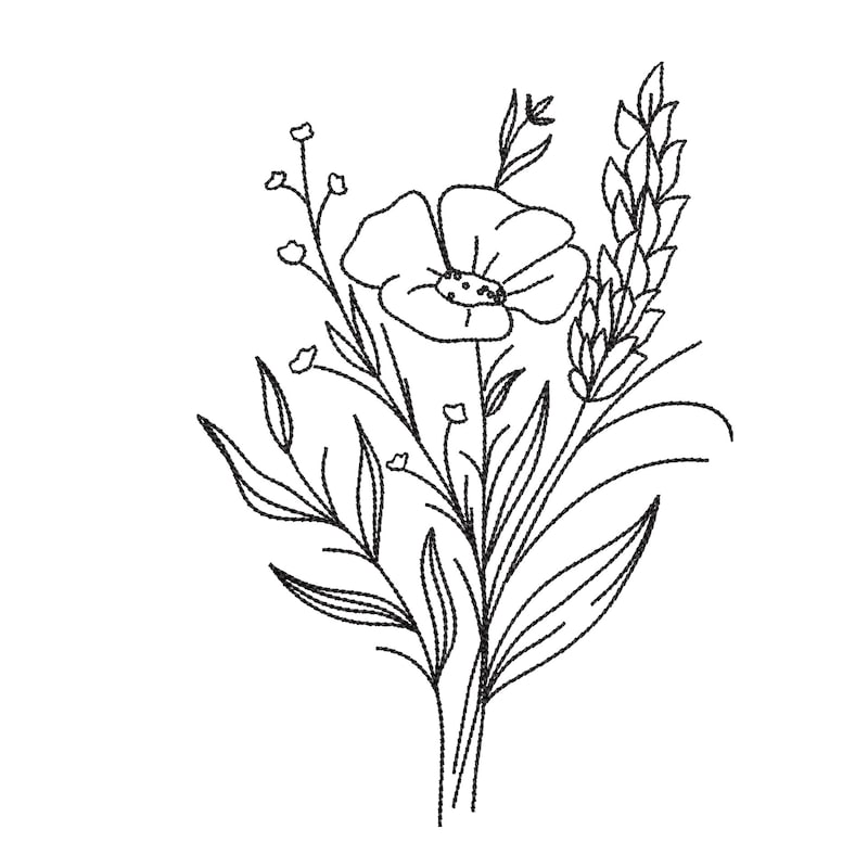 Wheat Embroidery - Etsy