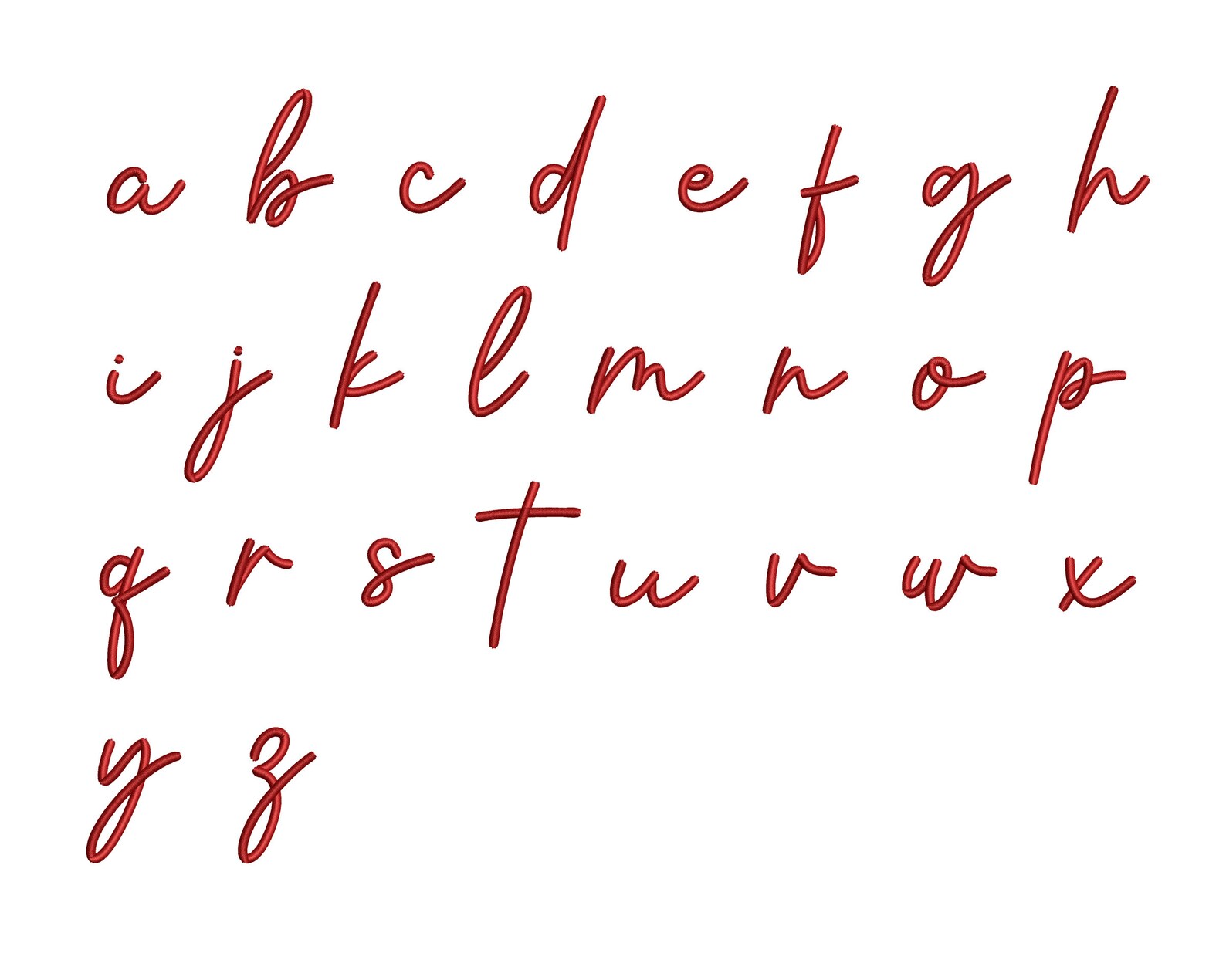 BX Script Machine Embroidery Font A-Z Embroidery Design for - Etsy