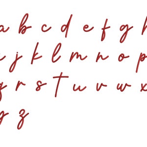 BX Script Machine Embroidery Font , A-Z Embroidery Design for Machine ...