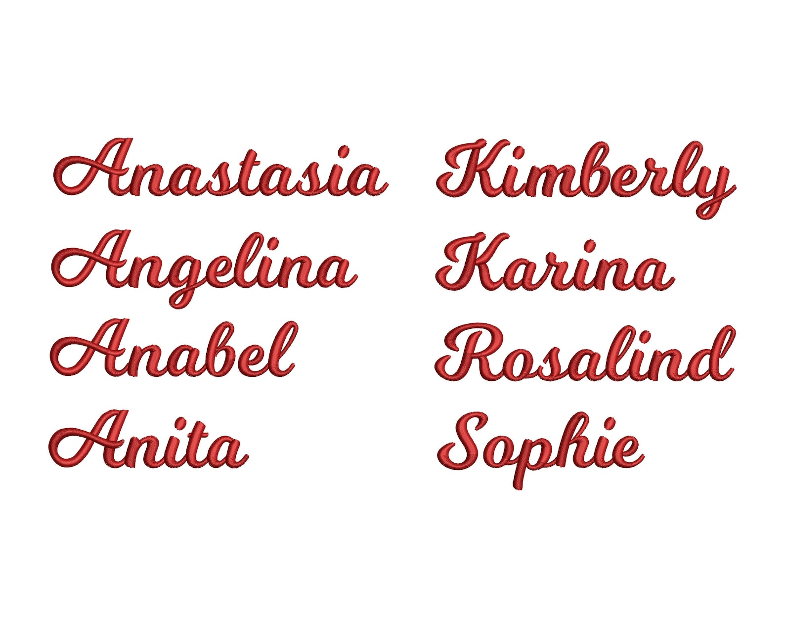 Script Embroidery Font , Machine Embroidery Design Katelyn, Cursive ...