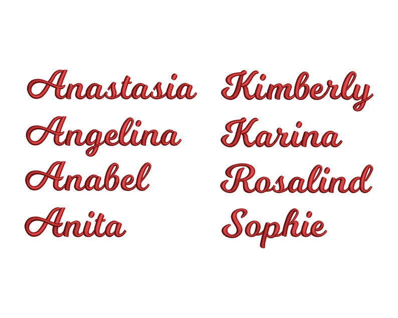 Script Embroidery Font Machine Embroidery Design Katelyn - Etsy